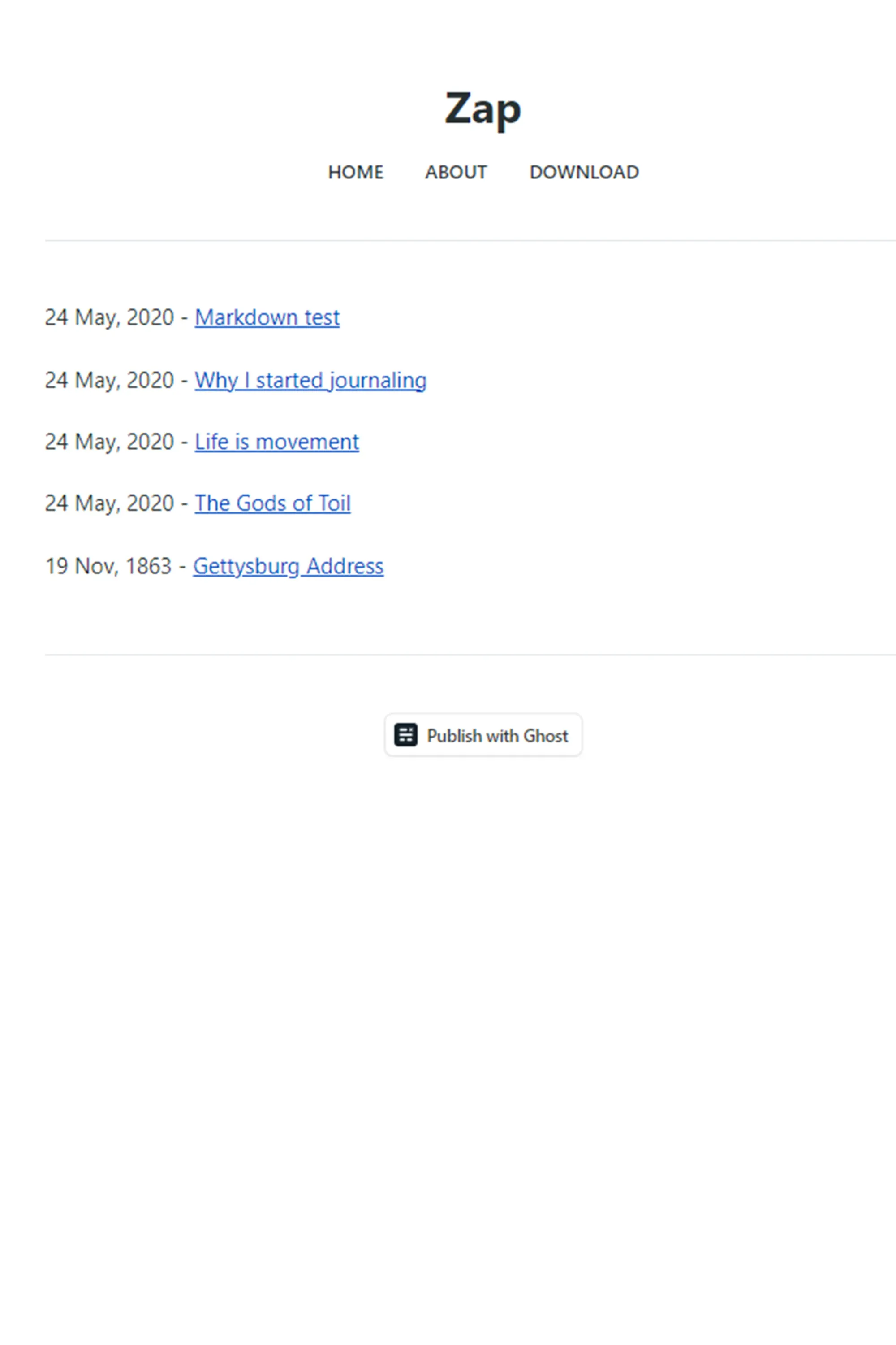 ⚡ Zap Ghost Theme - Ultra-Minimal & Lightning-Fast 🎯