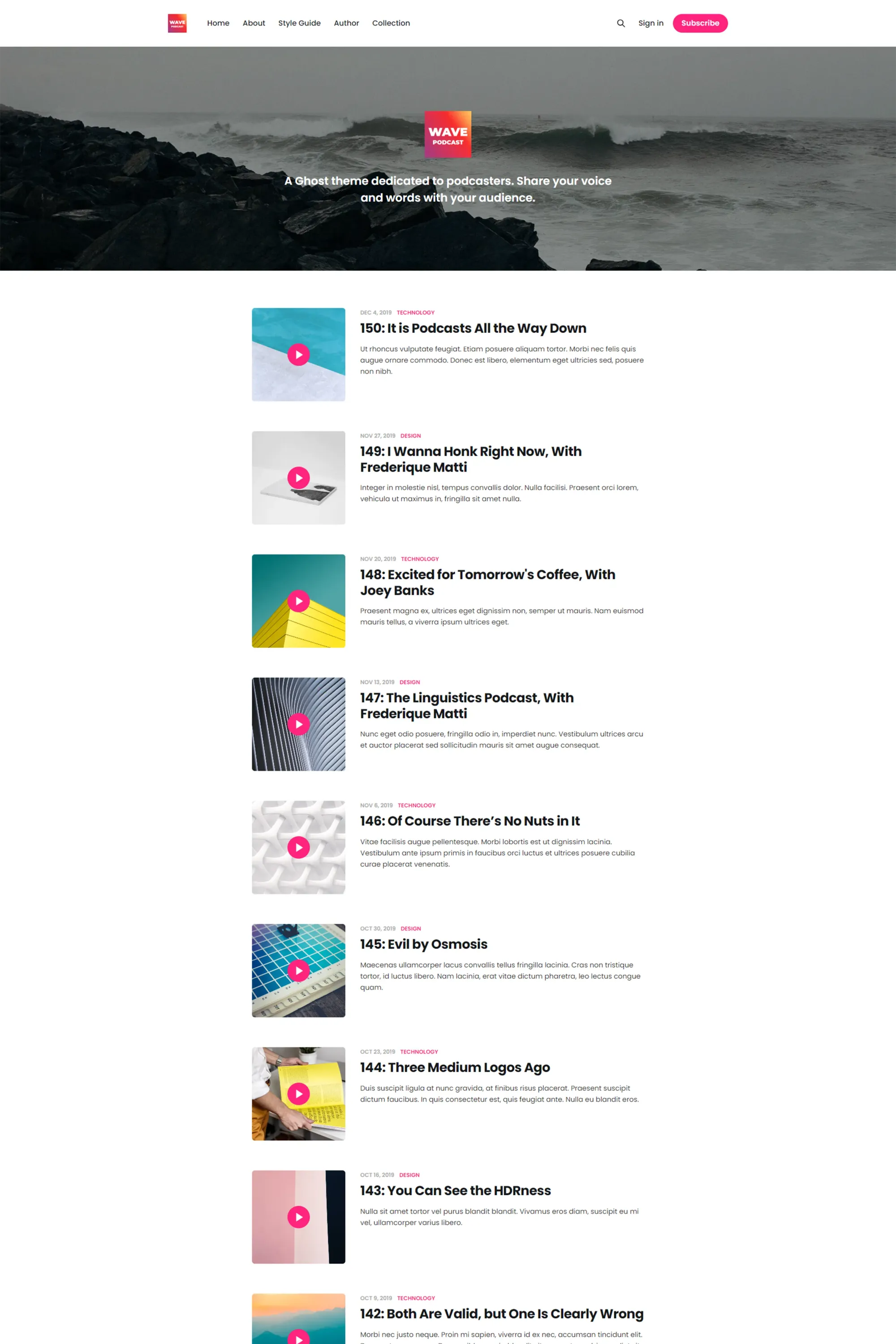 🎙️ Wave Ghost Theme 🌊 Perfect for Podcasters & Creators