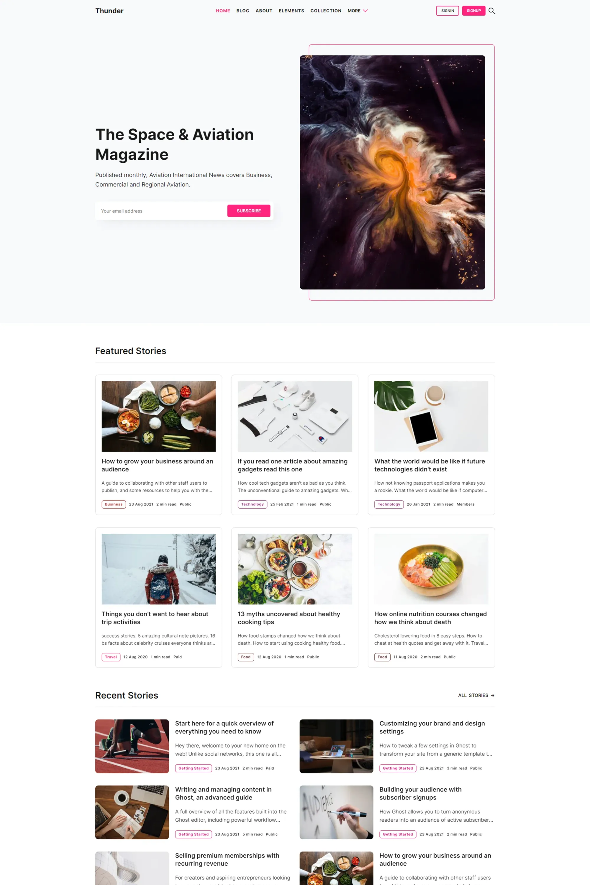 ⚡ New Thunder Ghost Theme 🌟 – Perfect for Blogs & Magazines 🖋️