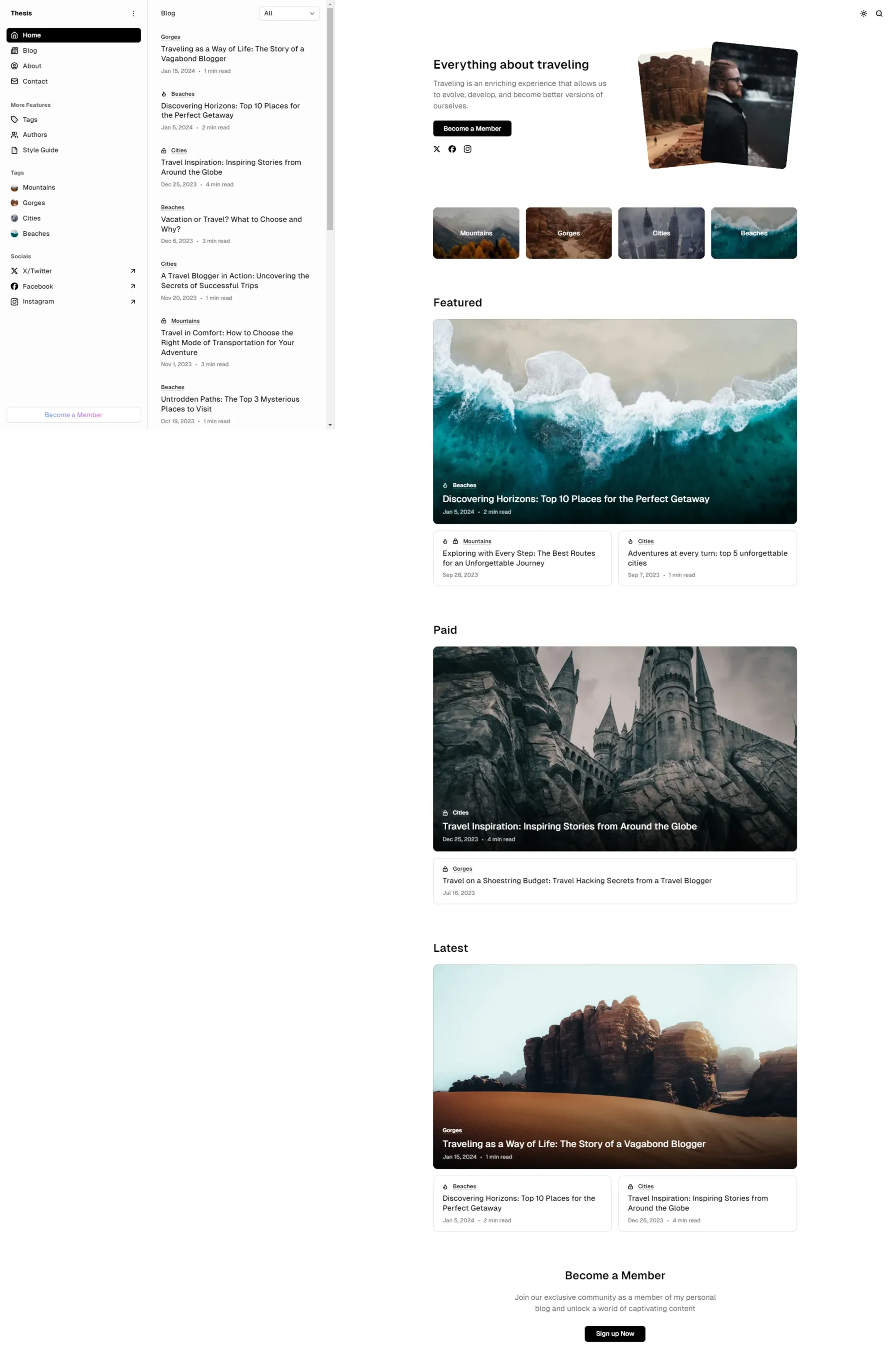 🔥 New Ghost Theme 🚀 "Thesis" by Priority Vision
