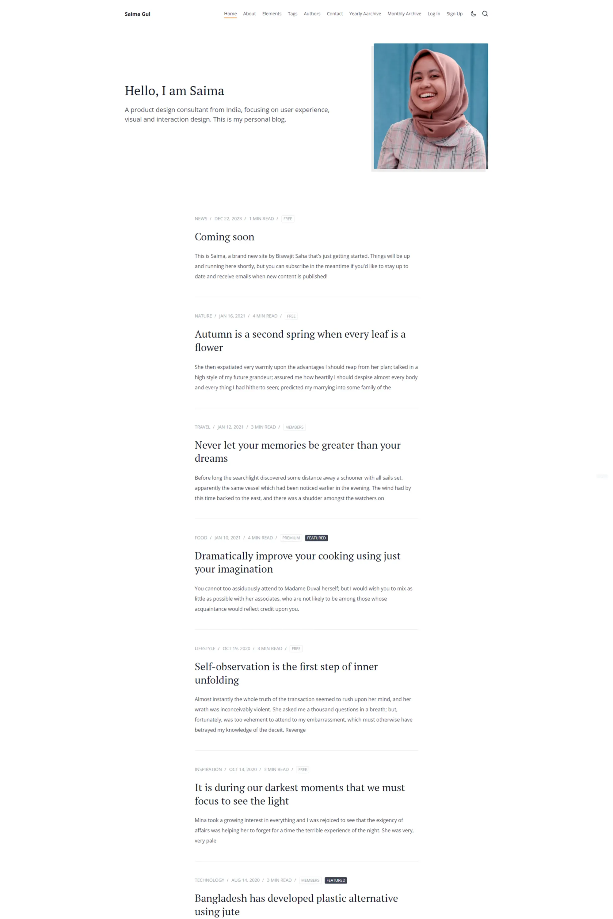 🎨 Elevate Your Blog with Saima Ghost Theme 🚀 for Ghost CMS