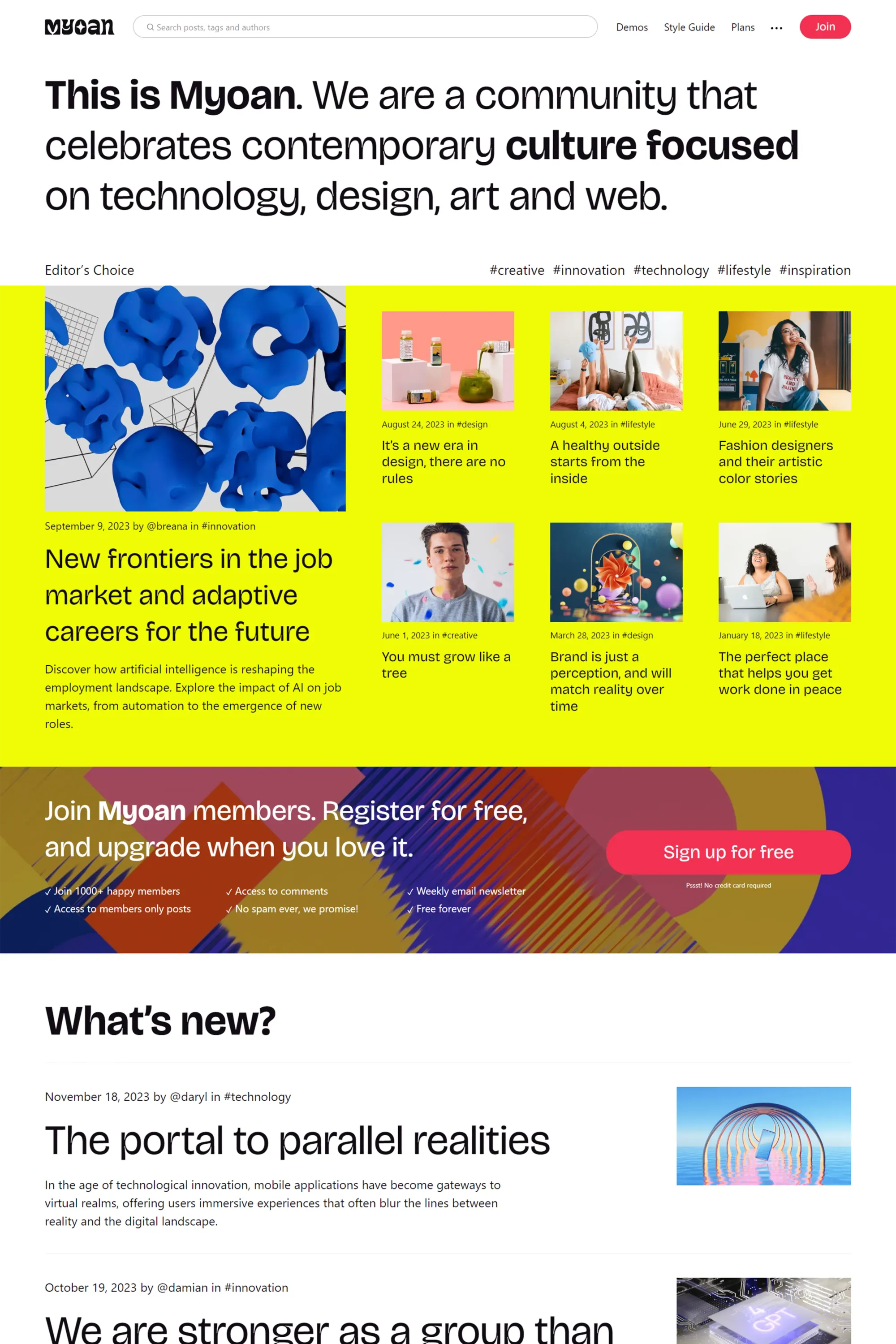 Updated Myoan Ghost Theme! 🚀 Sleek Magazine-Style Design
