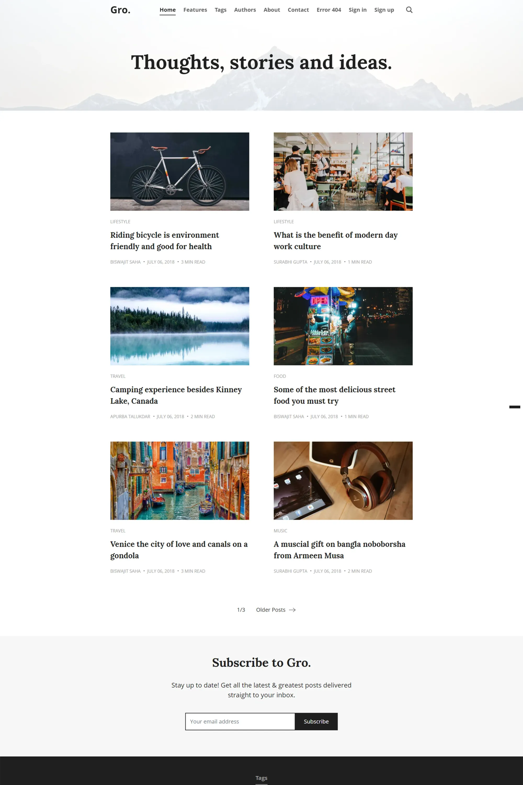 📚 Gro Ghost Theme – Bold Layouts & Seamless Design!