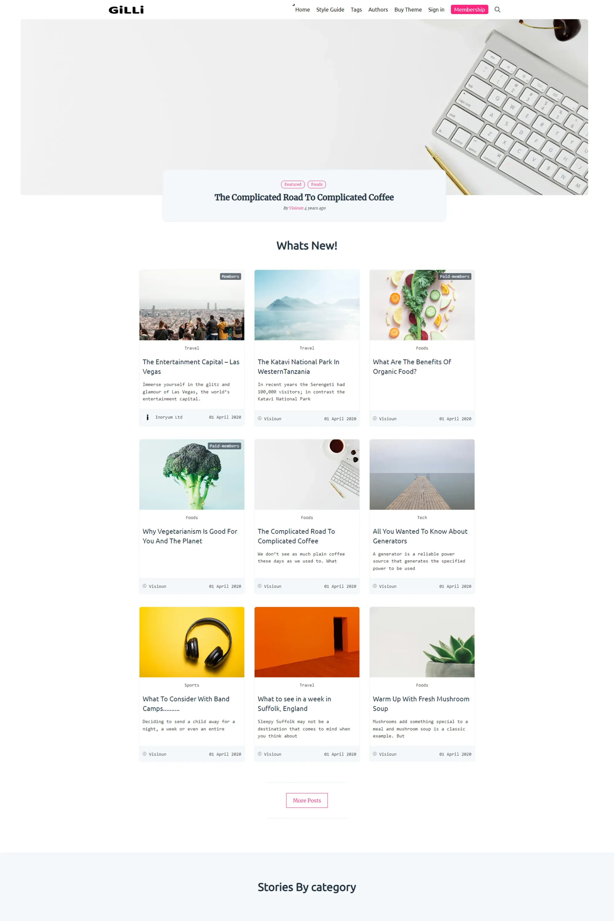 🎨 GiLLi Ghost Theme – Elegant Design for Your Blog ️