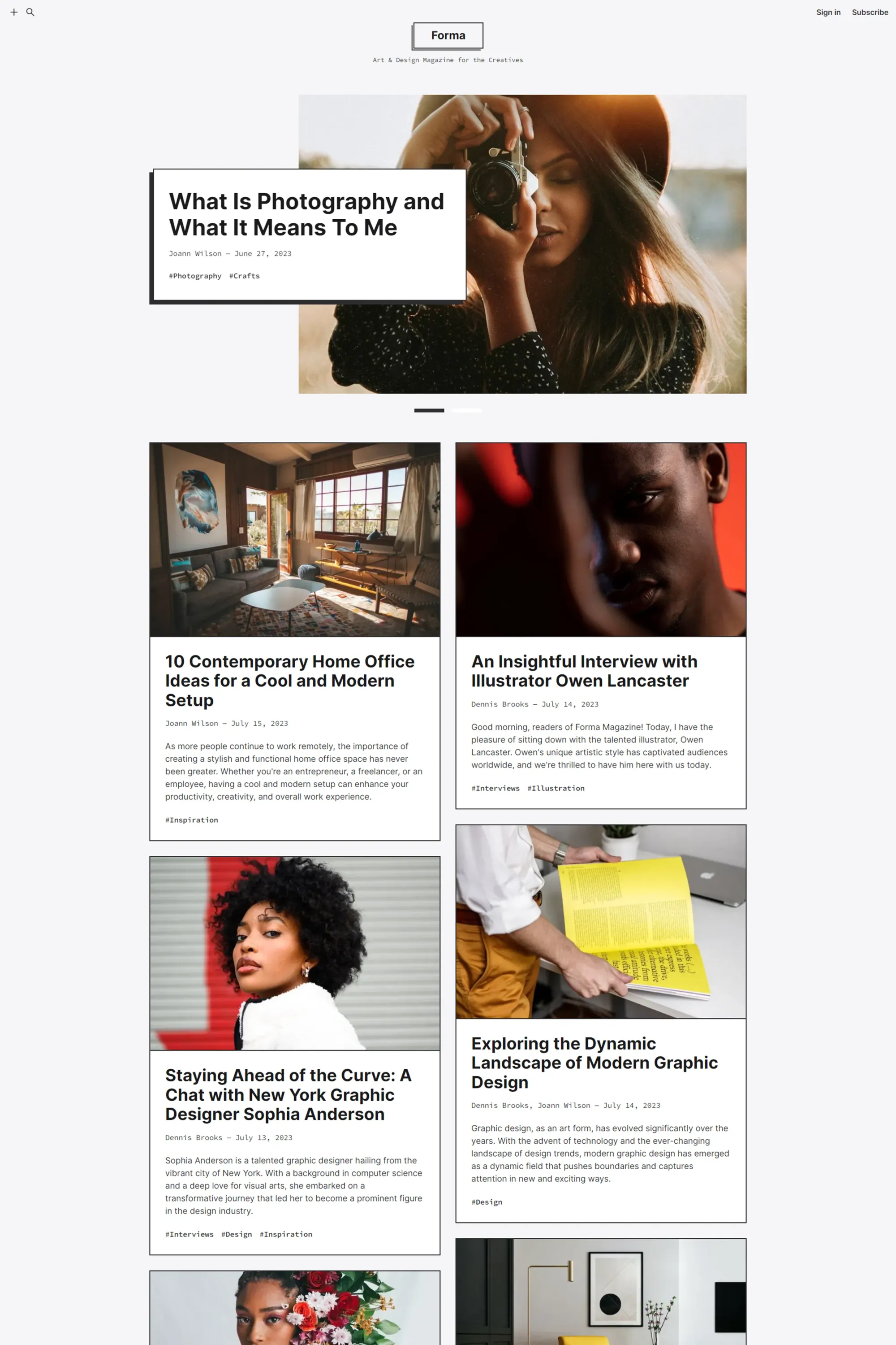 🔥 New Forma Ghost Theme – Sleek Design for Blogs! 🖋️