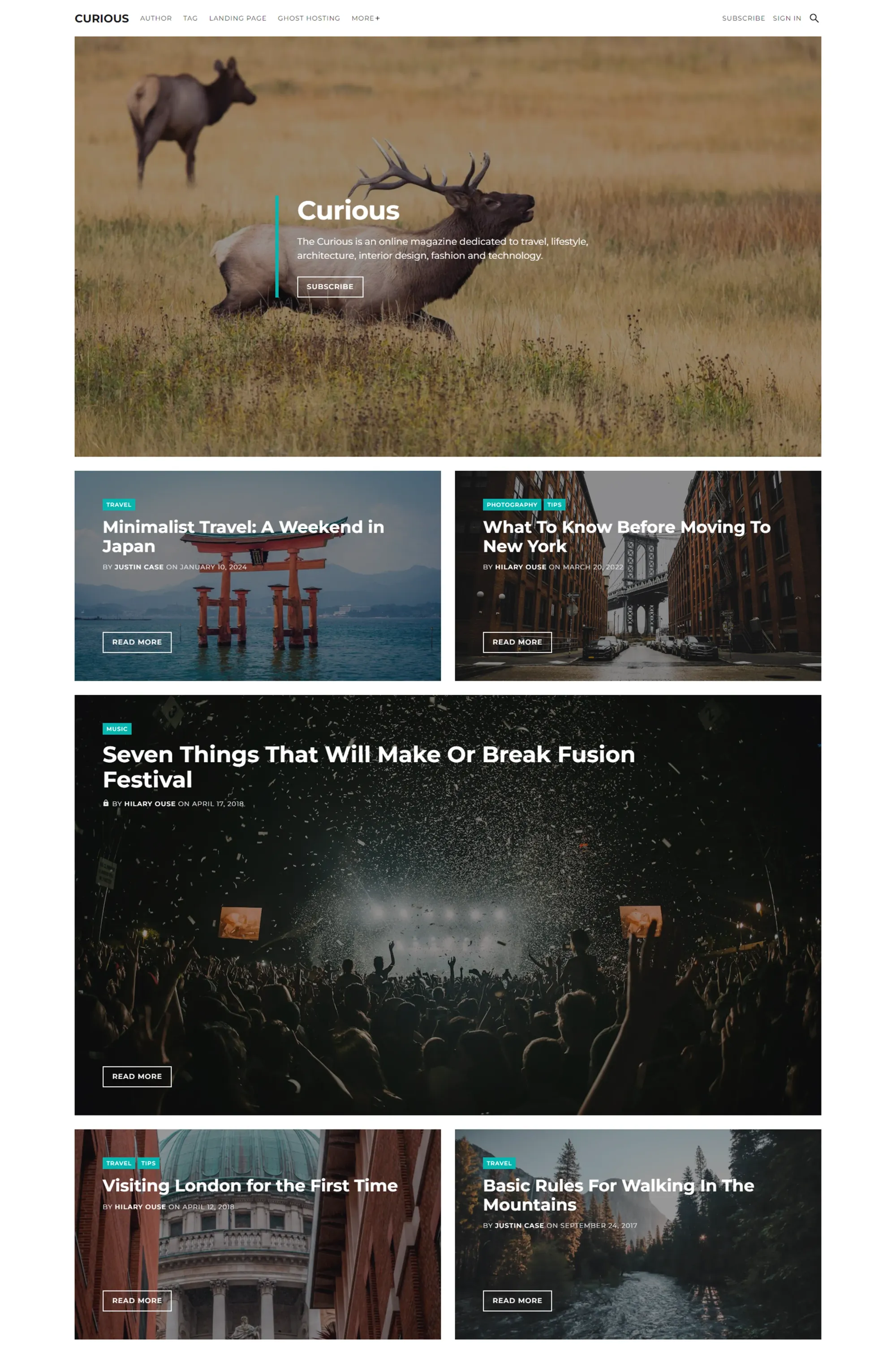 Curious Ghost Theme by Just Good Themes