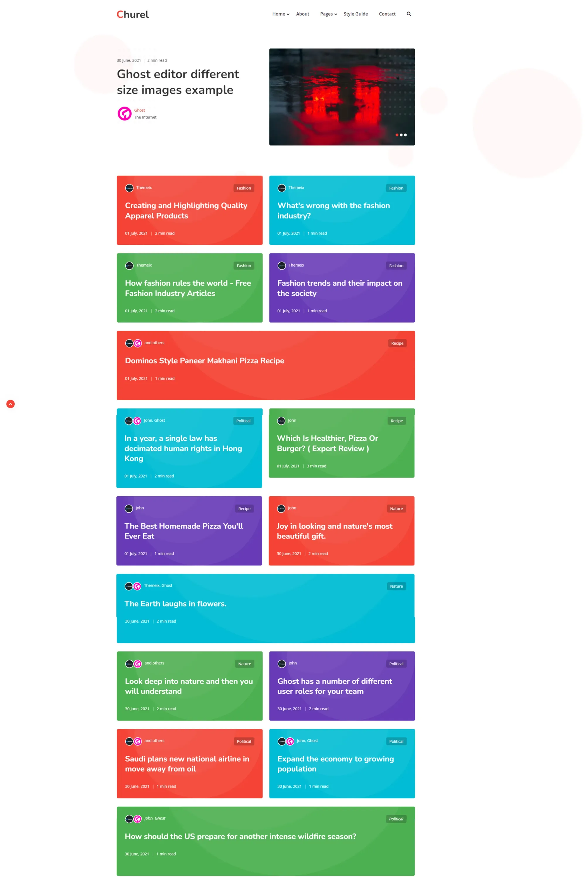 🌗 Churel Ghost Theme – Dark & Light for Bloggers