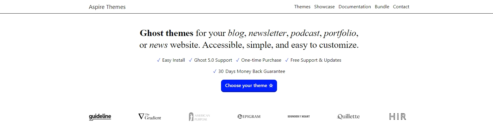Aspire Themes: Ghost Theme Developer | Theme My Blog