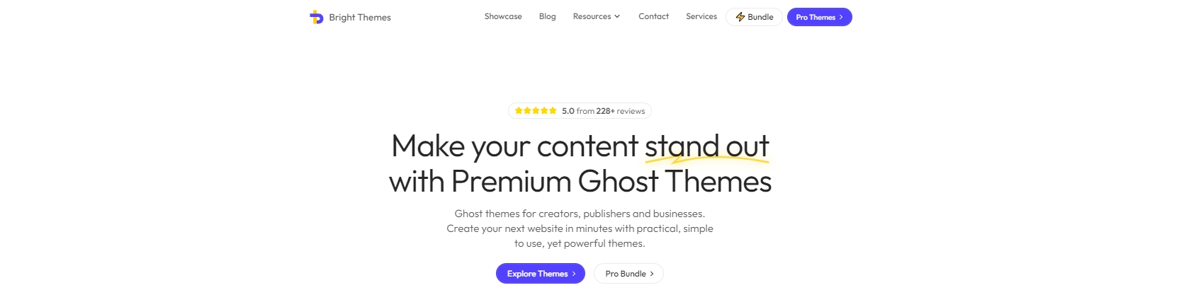 Bright Themes: Ghost Theme Developer | Theme My Blog