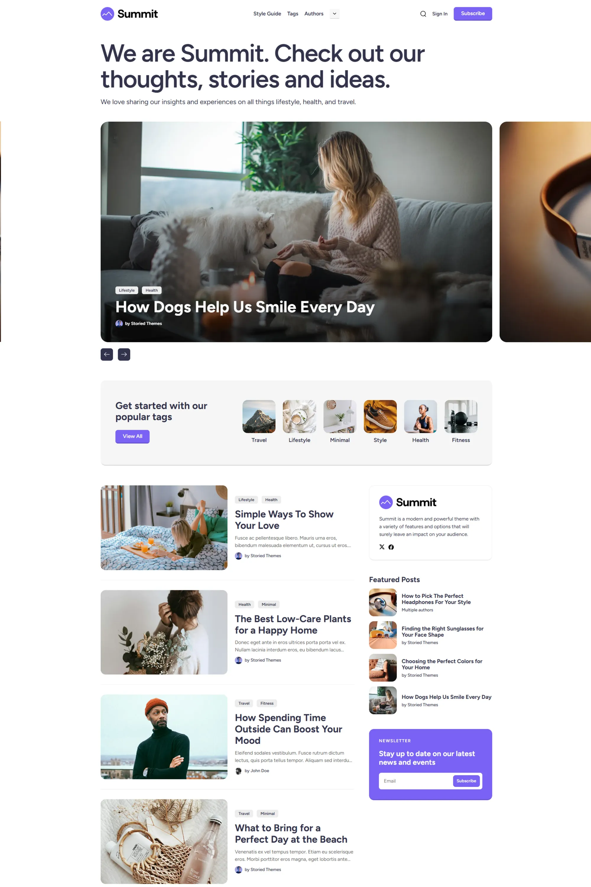 Summit Ghost Theme by Storied Themes