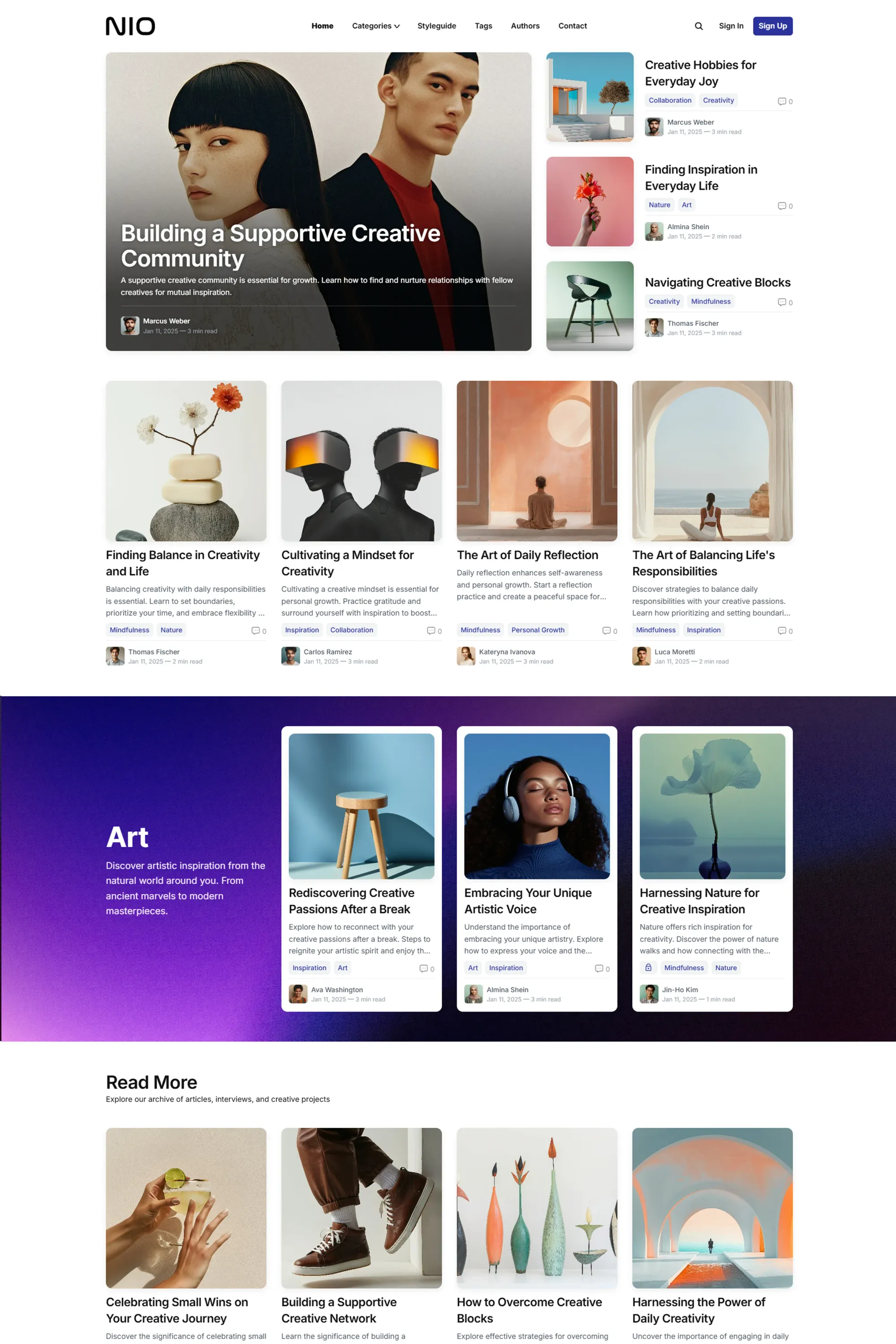 Nio Ghost Theme – Turn Your Ghost Blog in a Stylish Magazine