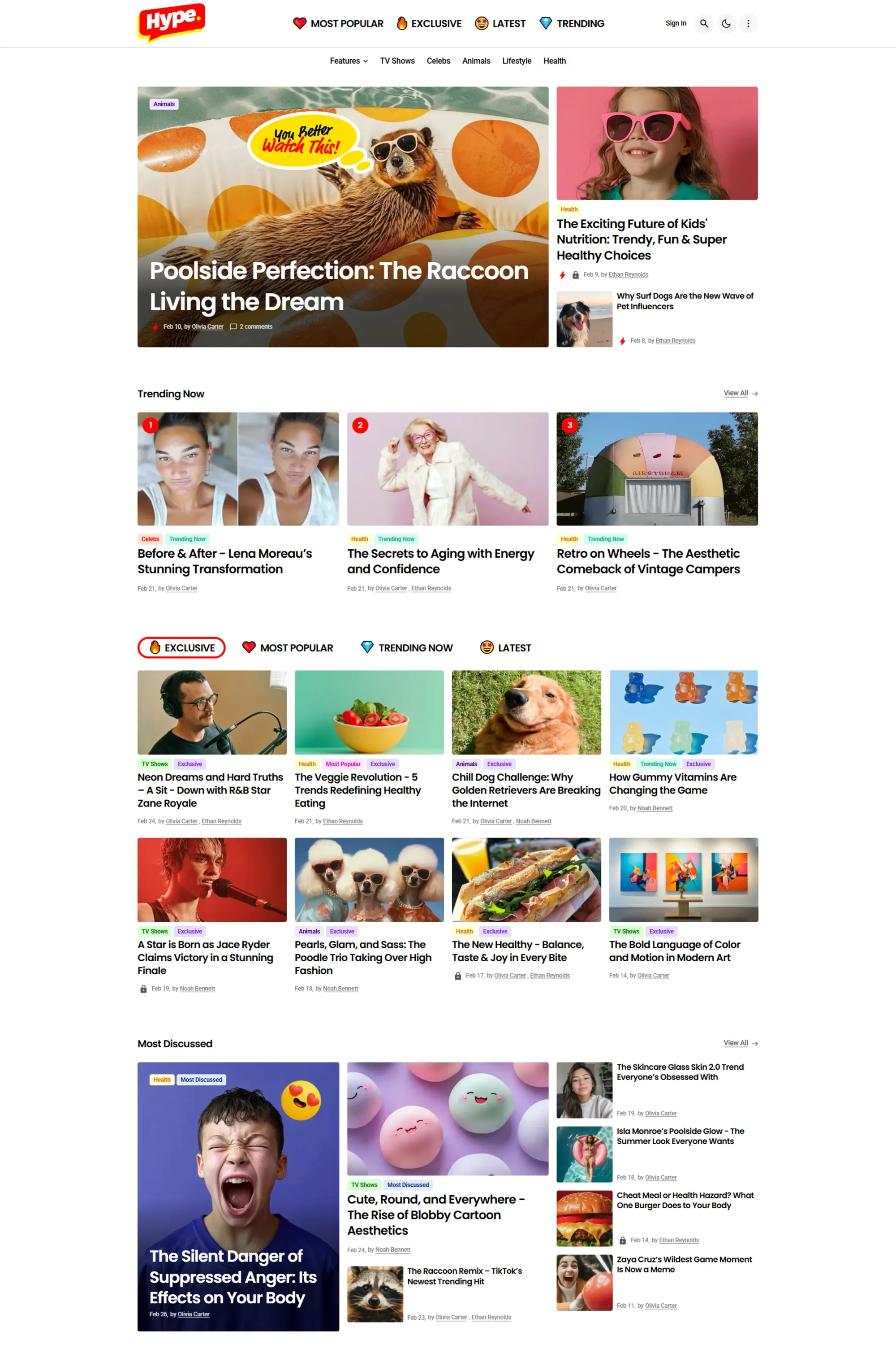 Hype Ghost Theme – Stylish Template for Creators & Bloggers