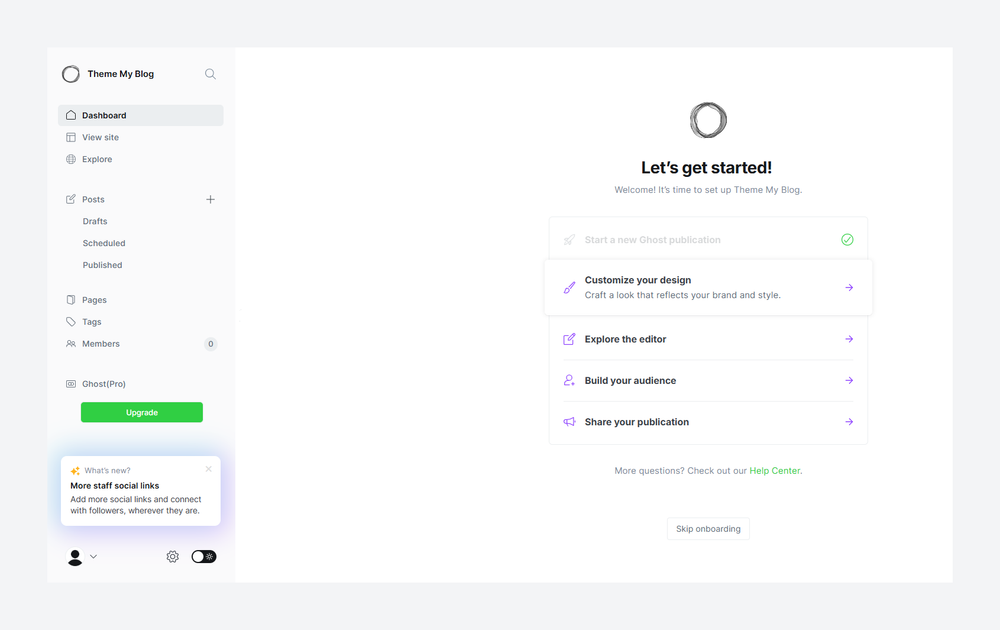 How to Start a Ghost Blog in 2025: A Beginner's Guide
