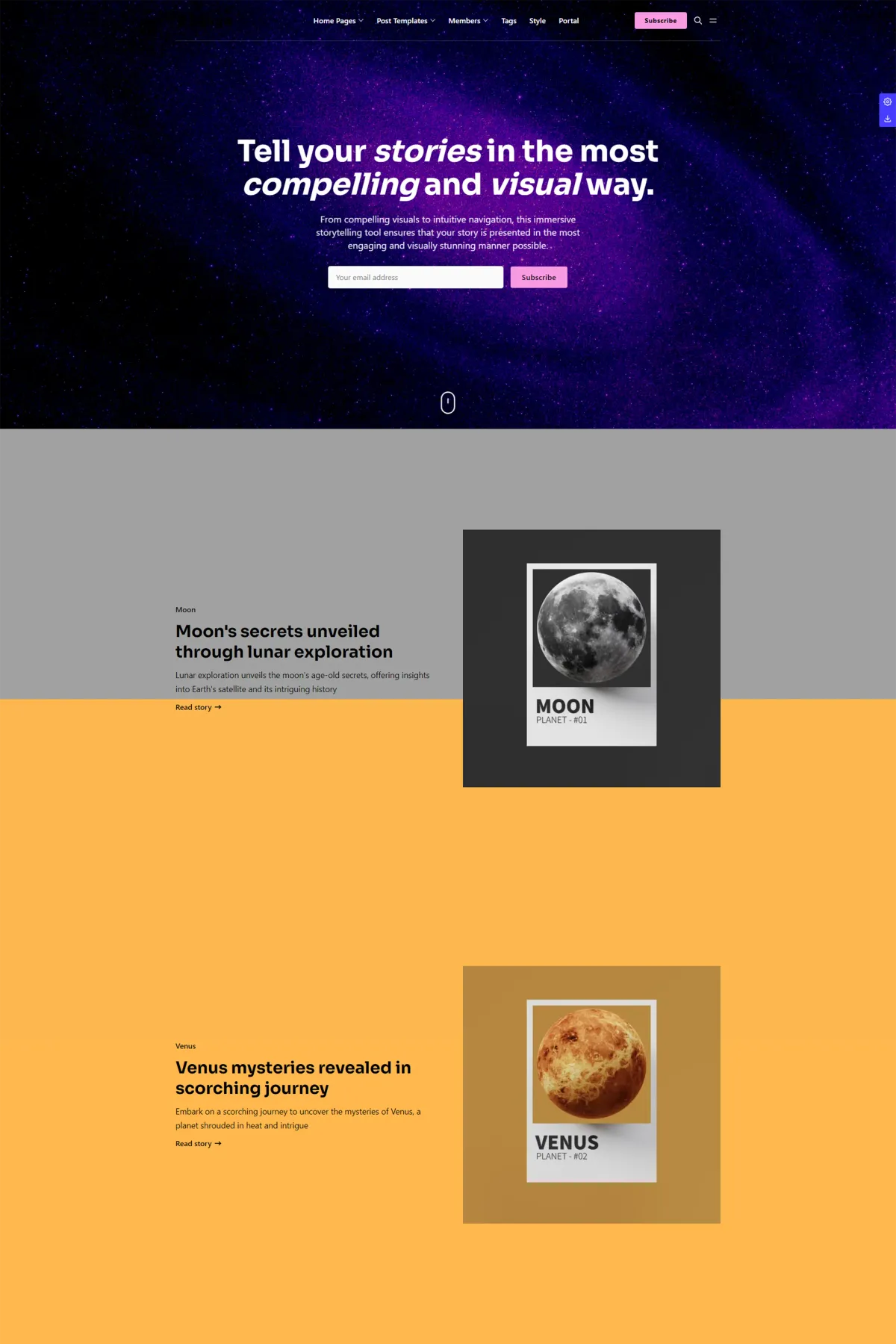 Saaga Ghost Theme by Bright Themes